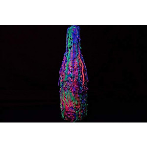 DirectGlow 5 Pack Blacklight Reactive Drip Candle Set Glow Party Supply UV Effects