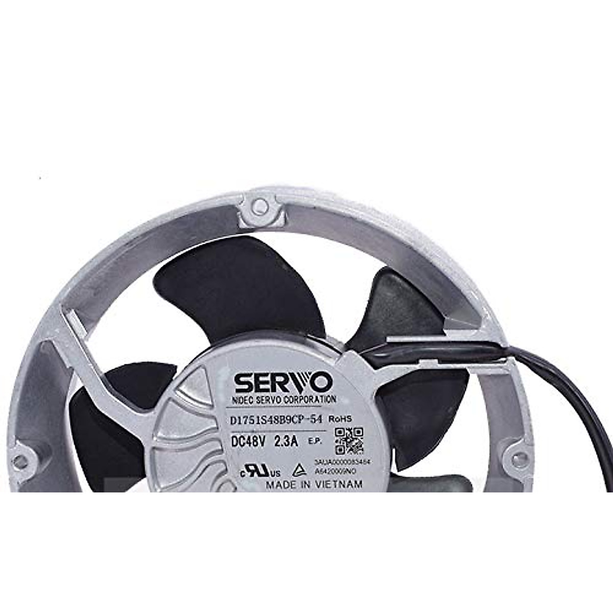 For SERVO D1751S48B9CP-54 Fan 17251 4-Wire Aluminum Frame DC 48V 2.3A Cooling Fan