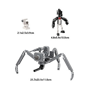 Skib Toilet Anime Building Kit 3 in 1, Scary Toy Figures, Hot Video Skib Toilet Photographer Battle Pack Anime Cosplay Battle Robot Mech, for Kids 8+ and Adults (220pcs)