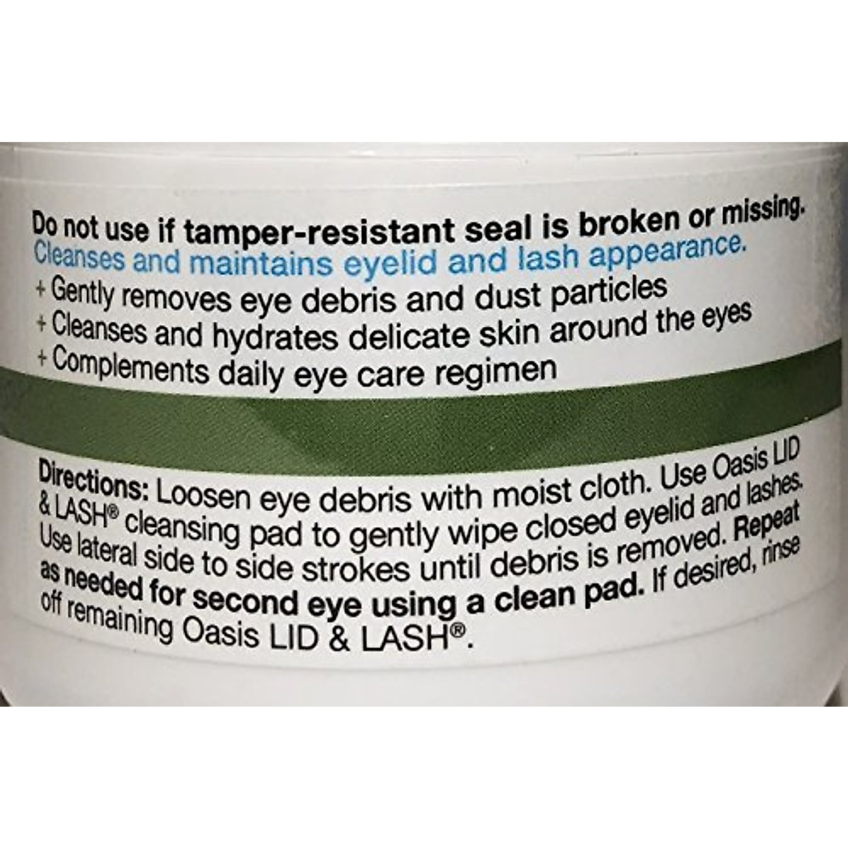 Oasis LID & LASH Eyelid & Lash Cleansing Pads