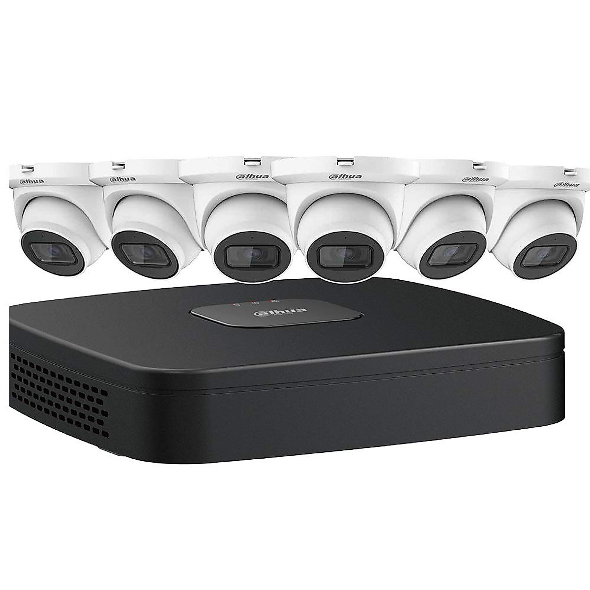Dahua N484E62S 8Ch NVR Kit with 6 4MP Starlight Mini Eyeball Cameras