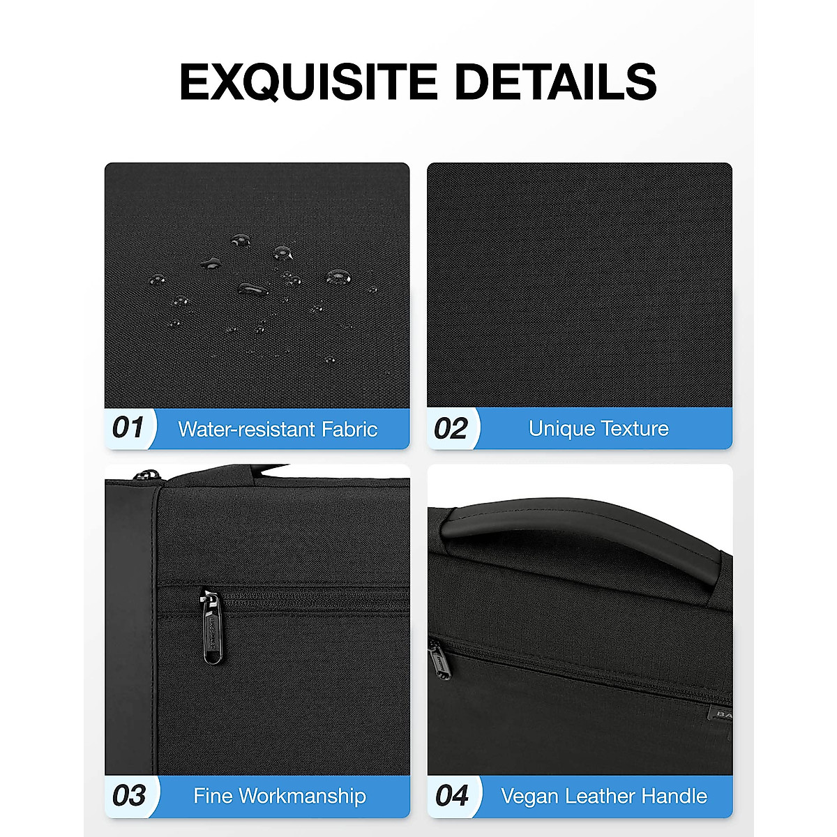 Laptop Sleeve Bag, BAGSMART Laptop Case Compatible with MacBook Air/Pro Retina,13-13.3 inch Notebook Compatible with MacBook Pro 14 inch 2021 2022 M1 Pro/Max, Computer Bag with Pocket, Handle, Black