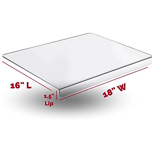 16 X 18" ACRYLIC CUTTING BOARD WITH COUNTER LIP