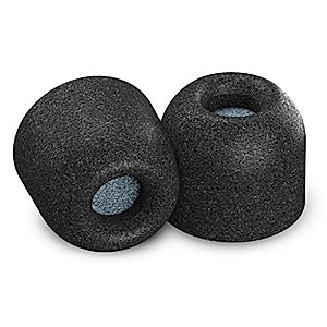 Comply Sport Pro Premium Memory Foam Earbud Tips for B&O Play Beoplay Earphones with Noise Reduction, Sweatguard, and Secure Fit, Black (Large, 3 Pairs)