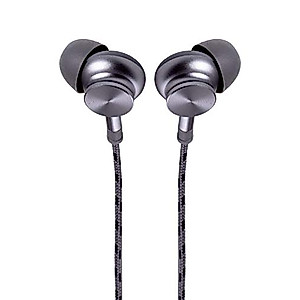 BoomPods Digibuds USB-C Headphones - Best in-Ear Digital Earbuds with USBC Type Connector, Fabric Braided Cable, Sweatproof, Wired Inline Controls for Seamless Entertainment (Graphite)