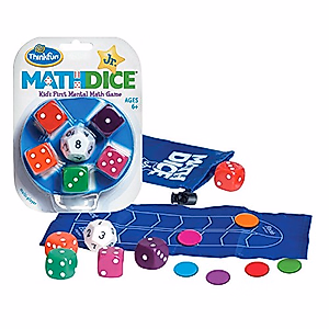 Think Fun Math Dice Junior Game for Boys and Girls Age 6 and Up - Teachers Favorite and Toy of the Year Nominee