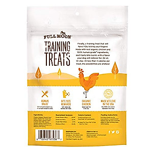 Full Moon USDA Organic Chicken Training Treats Healthy All Natural Dog Treats Human Grade 175 Treats