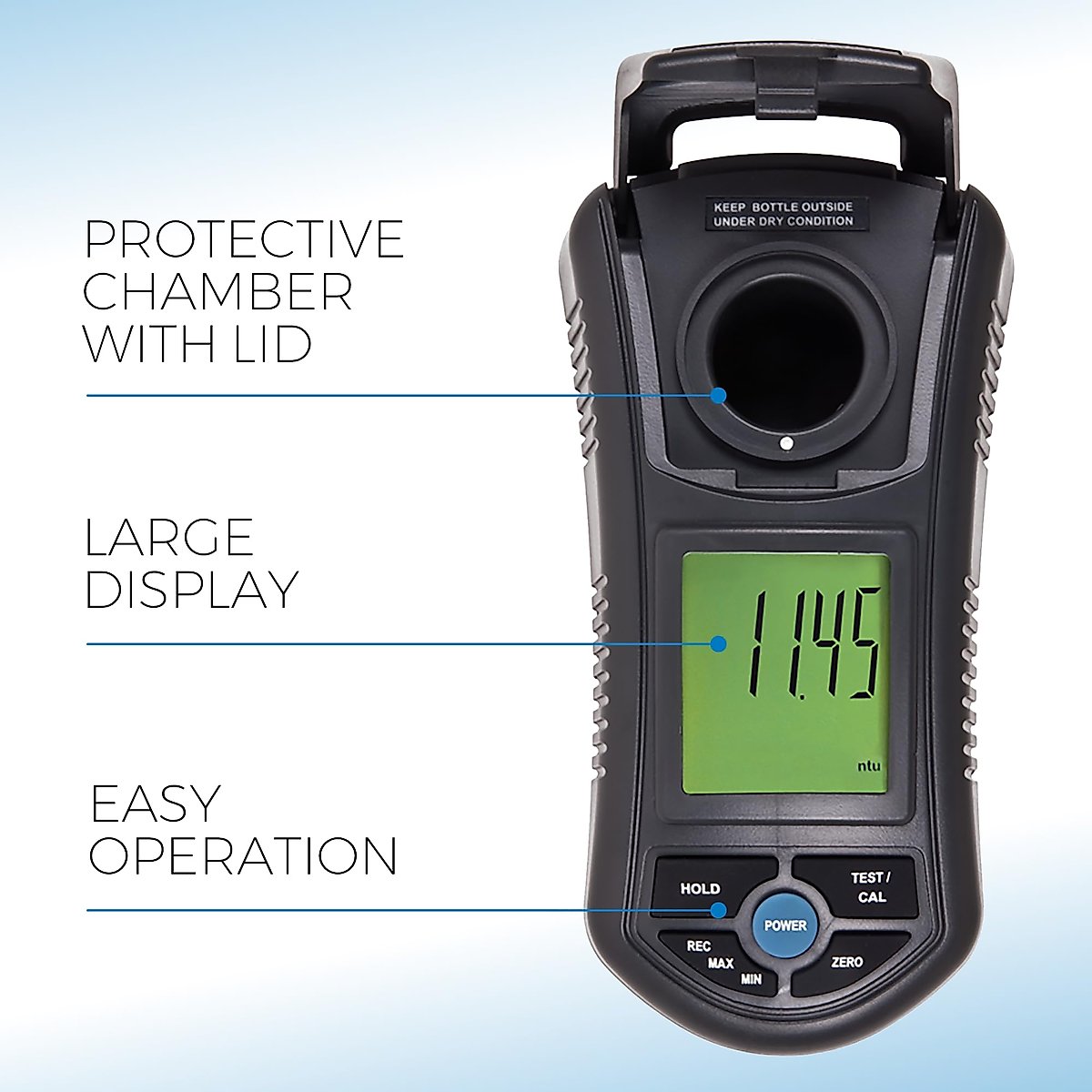 Sper Scientific Turbidity Meter, Water Quality Tester, Portable Water Quality Meter for Field and Lab, Turbidimeter for Water Test with Carry Case (860040)