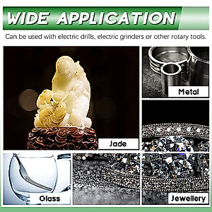 Keadic 100pcs Multifunctional Wool Felt Polishing Bits Mandrel Mounted Grinding Buffing Accessories Attachment Set - 1/8 Inch Shank