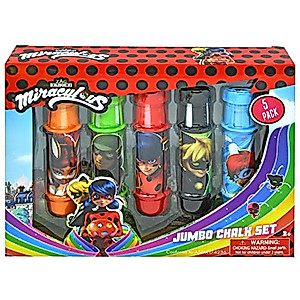 United Pacific Designs 29880LAD: Miraculous Ladybug 5Pc Jumbo Chalk Set