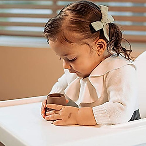 BraveJusticeKidsCo. | Teenie Tiny™ Silicone Developmental Baby-Led Weaning Drinking Cups (2 pack) (Mauve)