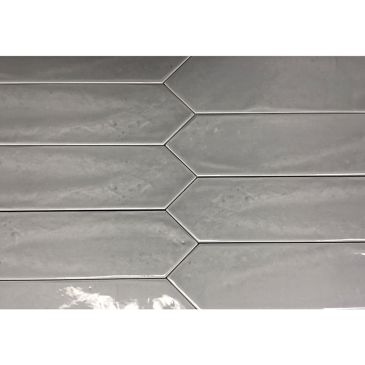 3x12 Modena Collection Smoky Gray Glazed Italian Ceramic Tile Backsplash Wall Bath