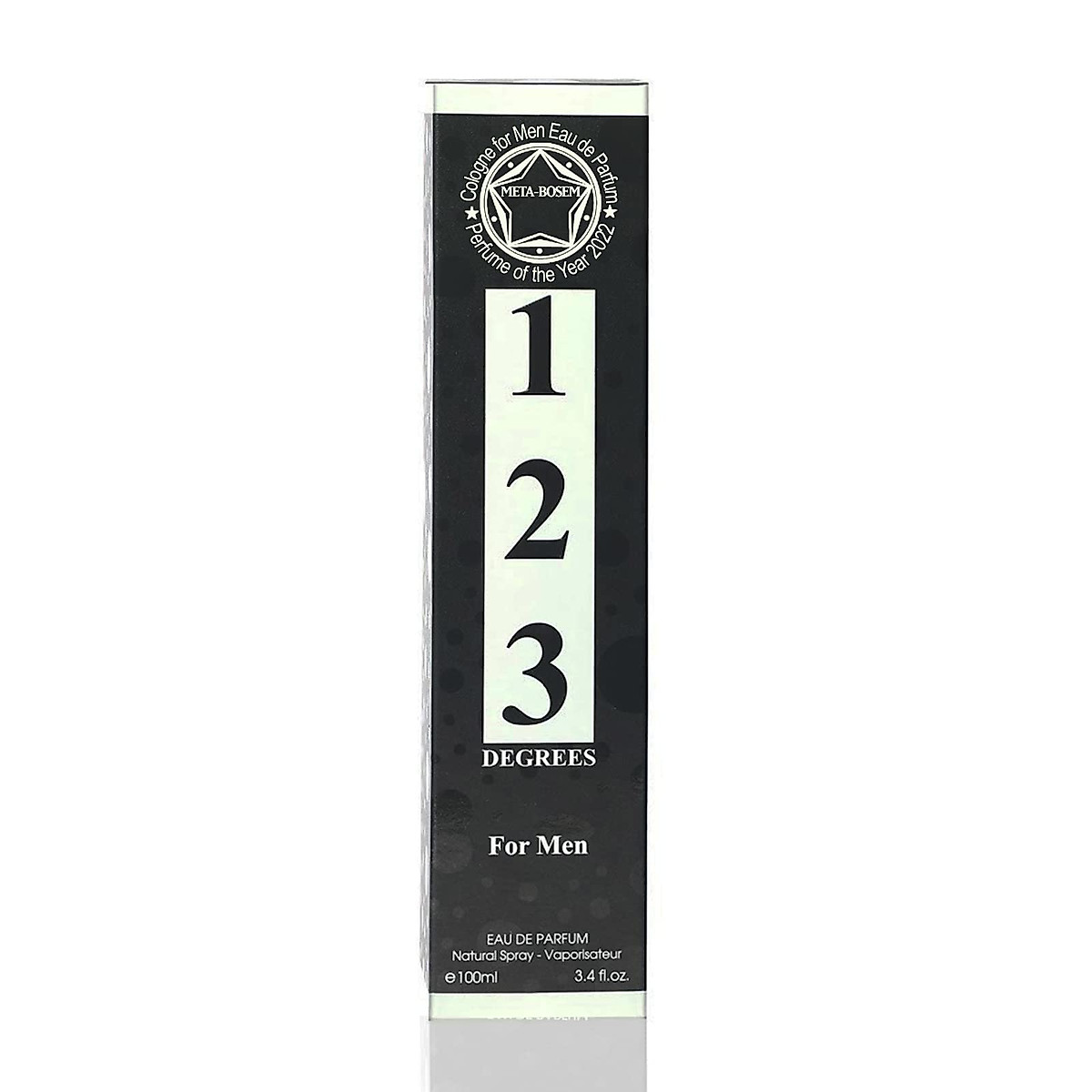 META-BOSEM Easy Miami+123 Degrees Men's Cologne Collection, Eau de Toilette Natural Spray - Fresh Woody Scents - Holiday Gift Set (Pack of 2) Each 3.4 Fl Oz, Total 6.8 Fl Oz