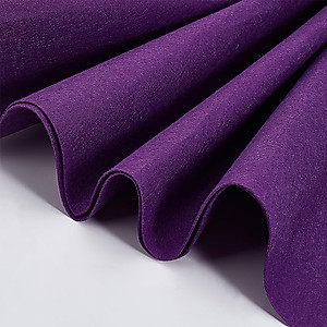 BENECREAT 10FT 15.74 Inch Wide Dark Orchid Felt Roll, 1mm Thick Fabric Sheets Soft Woven Nonwoven Fabric Sheets for Crafts, Patchwork Sewing, Costumes