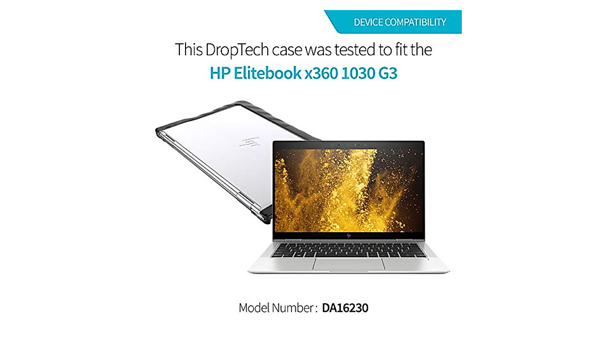 Gumdrop DropTech Case for HP Elitebook x360 1030 G3 - Rugged Drop ...