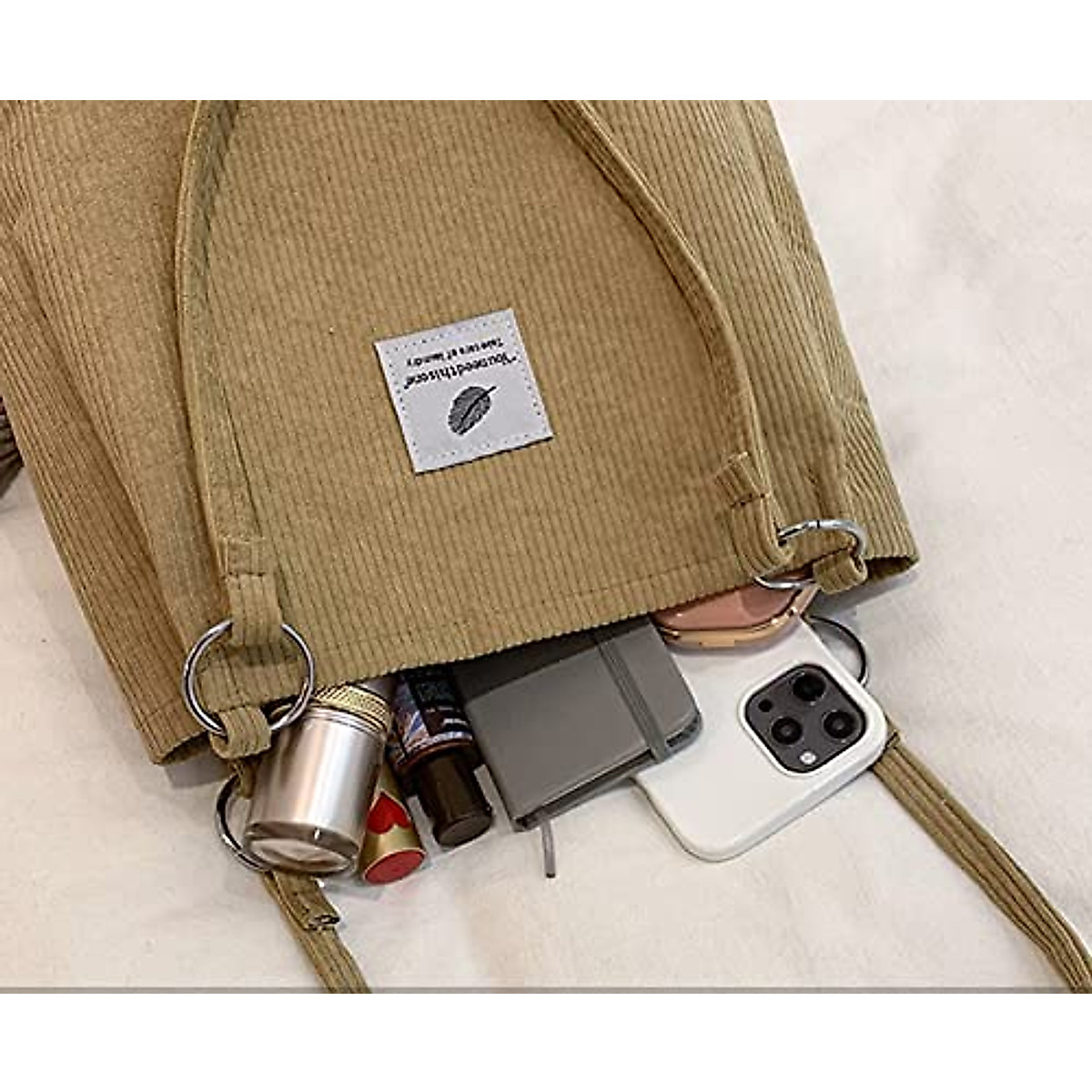 Corduroy Totes Bag Women's Shoulder Handbags Hobo Crossbody Purse Shopping Bag