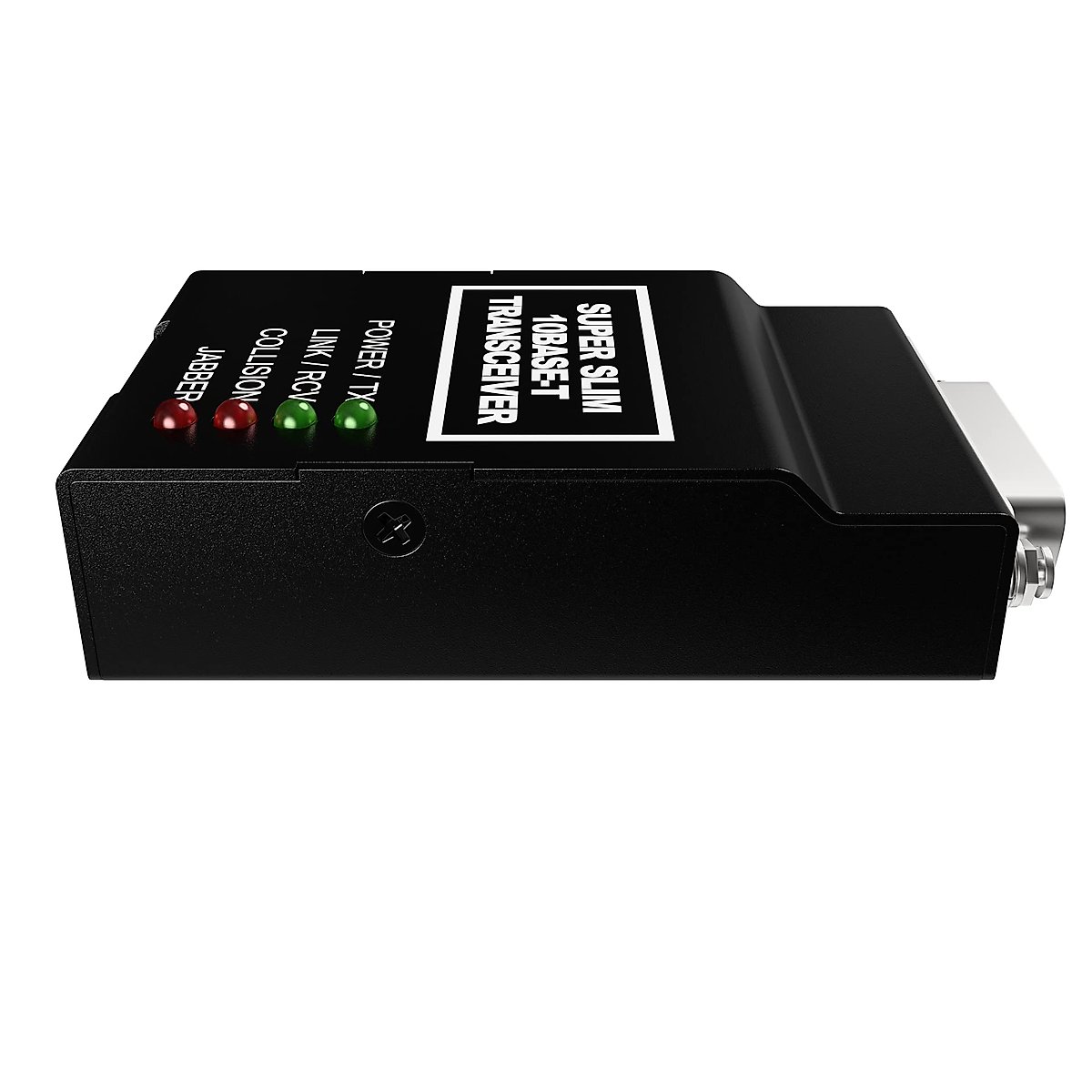 10Base-T RJ45 to 10Base-5 DB15M AUI Type Media Converter | Thick Ethernet Adapter to 10BT UTP RJ-45 Transceiver