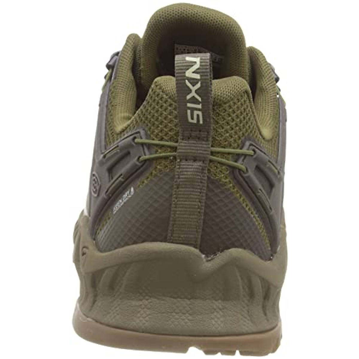KEEN Men's NXIS Evo Low Height Waterproof Fast Packing Hiking Shoes, Dark Olive/Black Olive, 11
