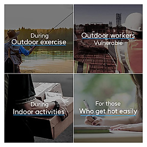 mpac+ Neck Cooler Icering | Cooling Neck Wraps, Neck Cooling Tube - Personal Air Conditioner with Gel Ice Pack for Outdoor Activities, Hot Weather Relief, Summer, Freeze Below 64°F (Jumbo, Black)