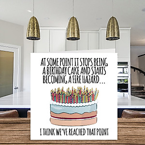 Stuff4 Funny Birthday Card for Women - Rude Humor, 5.7 x 5.7 Inch, Blank Inside, Envelope Included, Made in UK