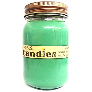 Cow Pie - 16 Ounce Country Jar 100% Hand Made Soy Candle -Smells Like Fresh Cut Grass