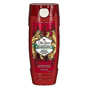 Old Spice Wild Bearglove Scent Body Wash for Men, Red 16 Oz, Packaging may vary Red
