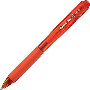 Pentel Bk440bp8m Wow! Retractable Ballpoint Pen, 1Mm, Assorted Barrel, Assorted Ink, 8/Pack