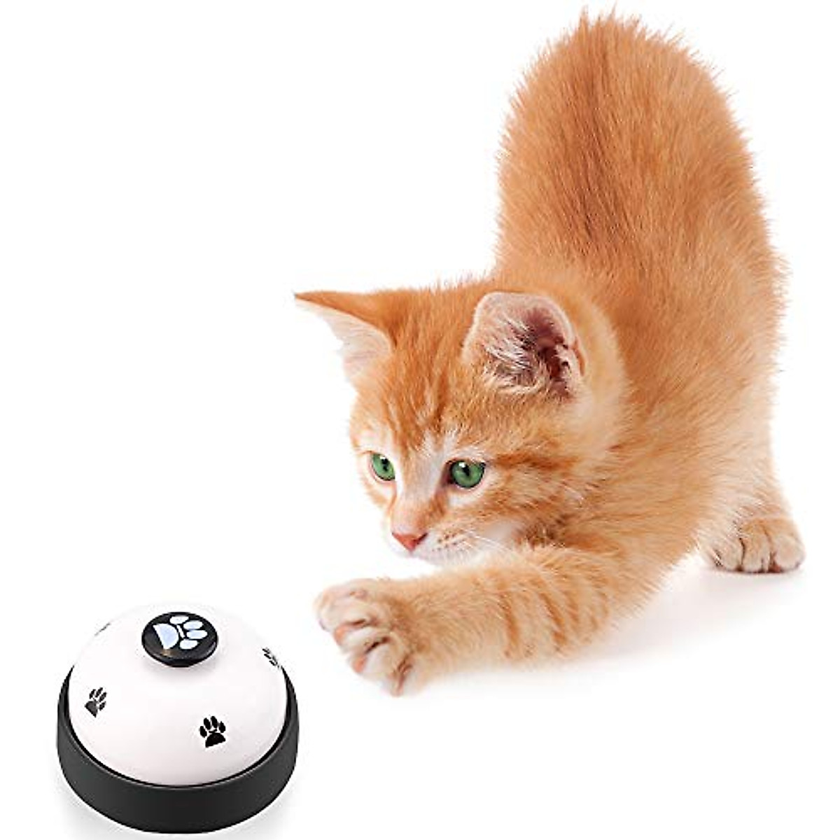 Comsmart Dog Training Bell, Set of 2 Dog Puppy Pet Potty Training Bells, Dog Cat Door Bell Tell Bell with Non-Skid Rubber Base