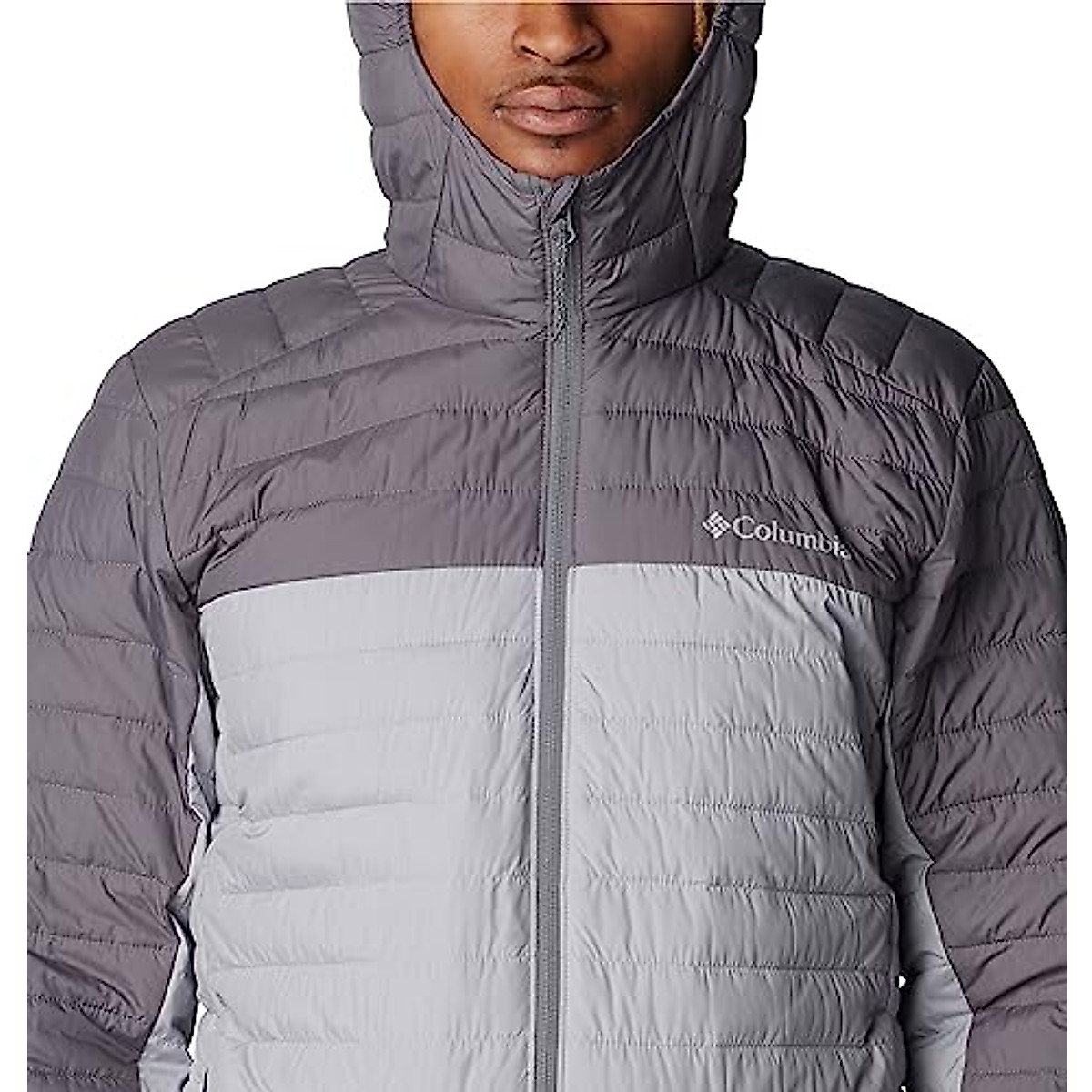 Columbia Men's Silver Falls Hooded Jacket, Columbia Grey/City Grey, Small