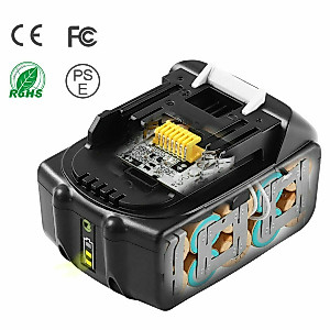 2X BL1850B 18V 5,0Ah Replacement for Makita Battery with DC18RC Charger, Compatible with Makita BL1860B BL1830B, for Makita DLM431Z DUC353Z DUB362Z DHP485 DDF485Z DHP482Z DDF484Z