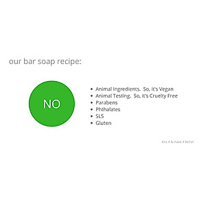 Kiss My Face Pure Olive Oil Soap with Aloe Vera, Moisturizing Bar Soap, 8 oz Bars, Olive & Aloe, 64 Ounce (Pack of 8)