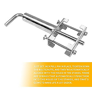 Misakomo Quick Release Pull Pin for Fifth Wheel Landing Gear 3/8" Pin- 2 Pack