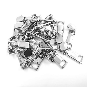 SBest Nylon Zippers #5 10 Yards Sewing Zippers Bulk DIY Zipper by The Yard Bulk with 20PCS Slider-Long Zippers for Tailor Sewing Crafts Bag (Silver Teeth White Tape)