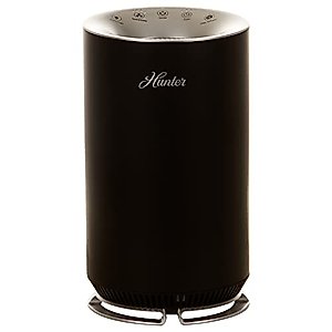 Hunter HP125 AirX EcoSilver HEPA Digital Air Purifier for Small Rooms, Black