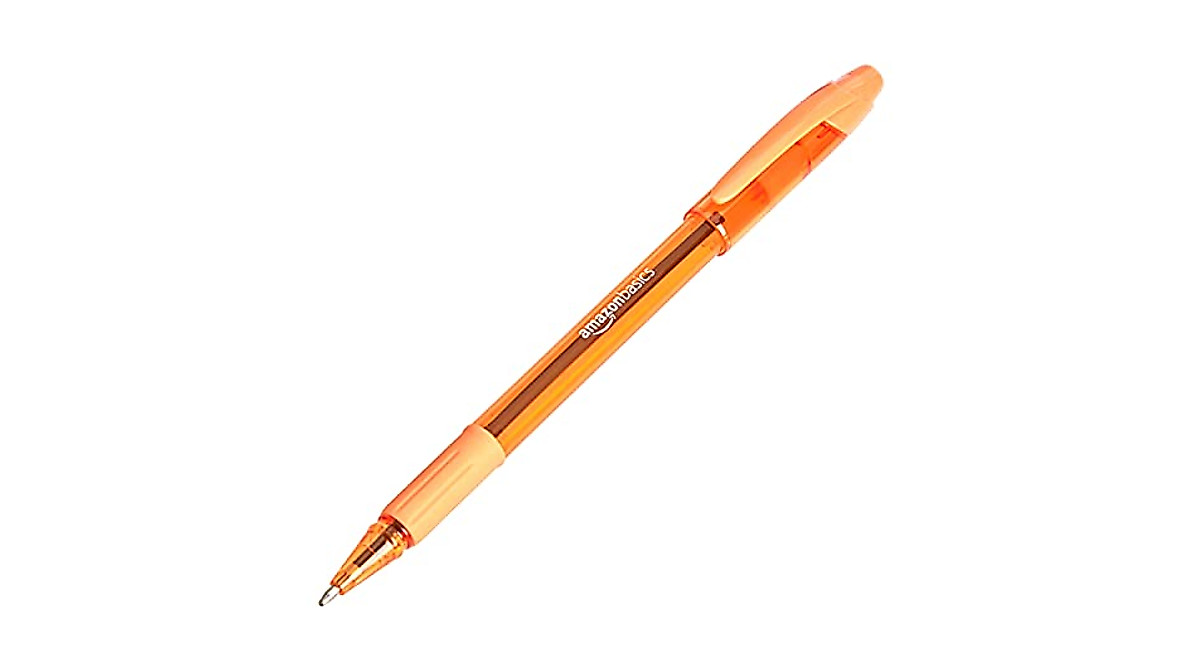 Amazon Basics Ballpoint Pen 8-Pack - Smooth, Vivid Ink for Daily Use