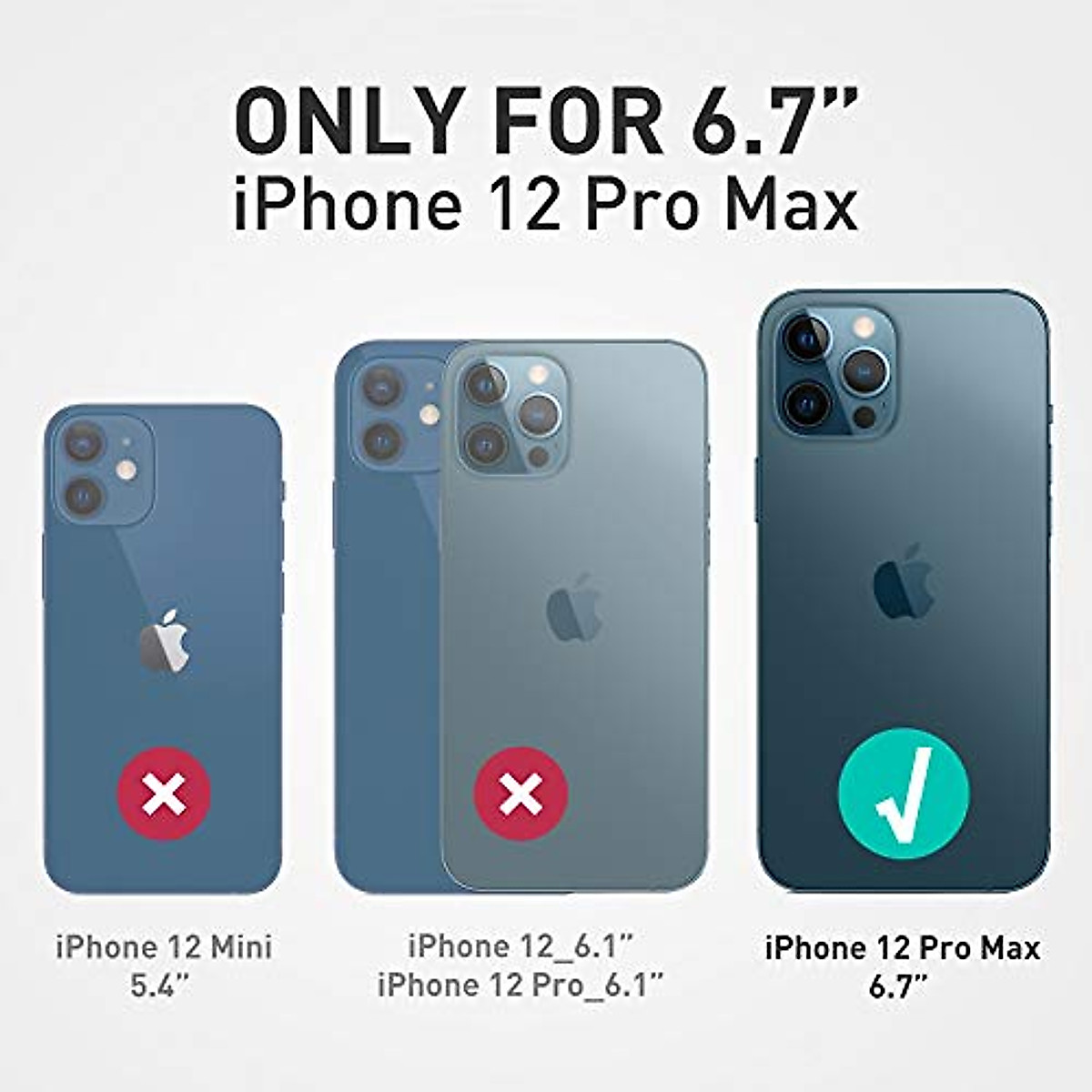 i-Blason Ares Case for iPhone 12 Pro Max 6.7 inch (2020 Release), Dual Layer Rugged Clear Bumper Case with Built-in Screen Protector (Blue)