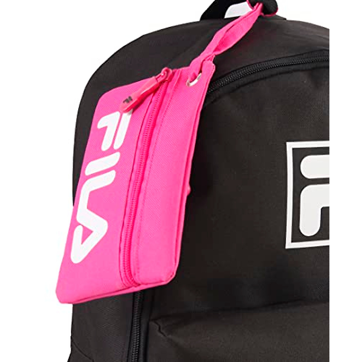 Fila Lucia 2pc Backpack, Black Fuchsia, One Size