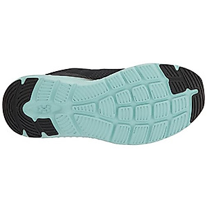 Under Armour Women's Charged Impulse 3 Running Shoe, Black/Black/Still Water, 8