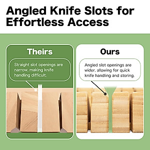 Shenzhen Knives - White Ceramic Knife Set - 3-Piece Kitchen Knives AND Large In-Drawer Bamboo Knife Block: 11 Slot (2 Pack Bundle)