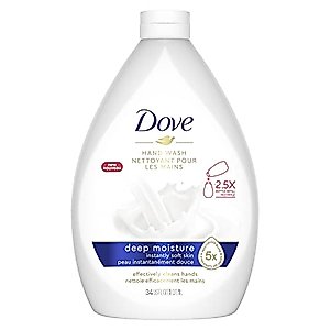 Dove Advanced Care Hand Wash Deep Moisture Pack of 3 for Soft, Smooth Skin More Moisturizers Than The Leading Ordinary Hand Soap, 34 oz