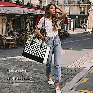 SUNELGIRL Christmas Gifts for Women-Initial Tote Bags for Women Canvas Bag, Bride Bag Bridal Shower Gift, Gifts for Sisters