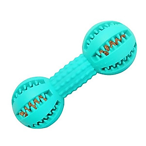Puppy dentals Chew - Dog Teething Toy, Interactive dentals Toy | Dog Treat Toy Dispenser, Pet Teething Cleaner Chew Toy, Puppy Gum Soothing Toy, Dumbbell Shape Design Dog Teeth Grinding Toy for Dog