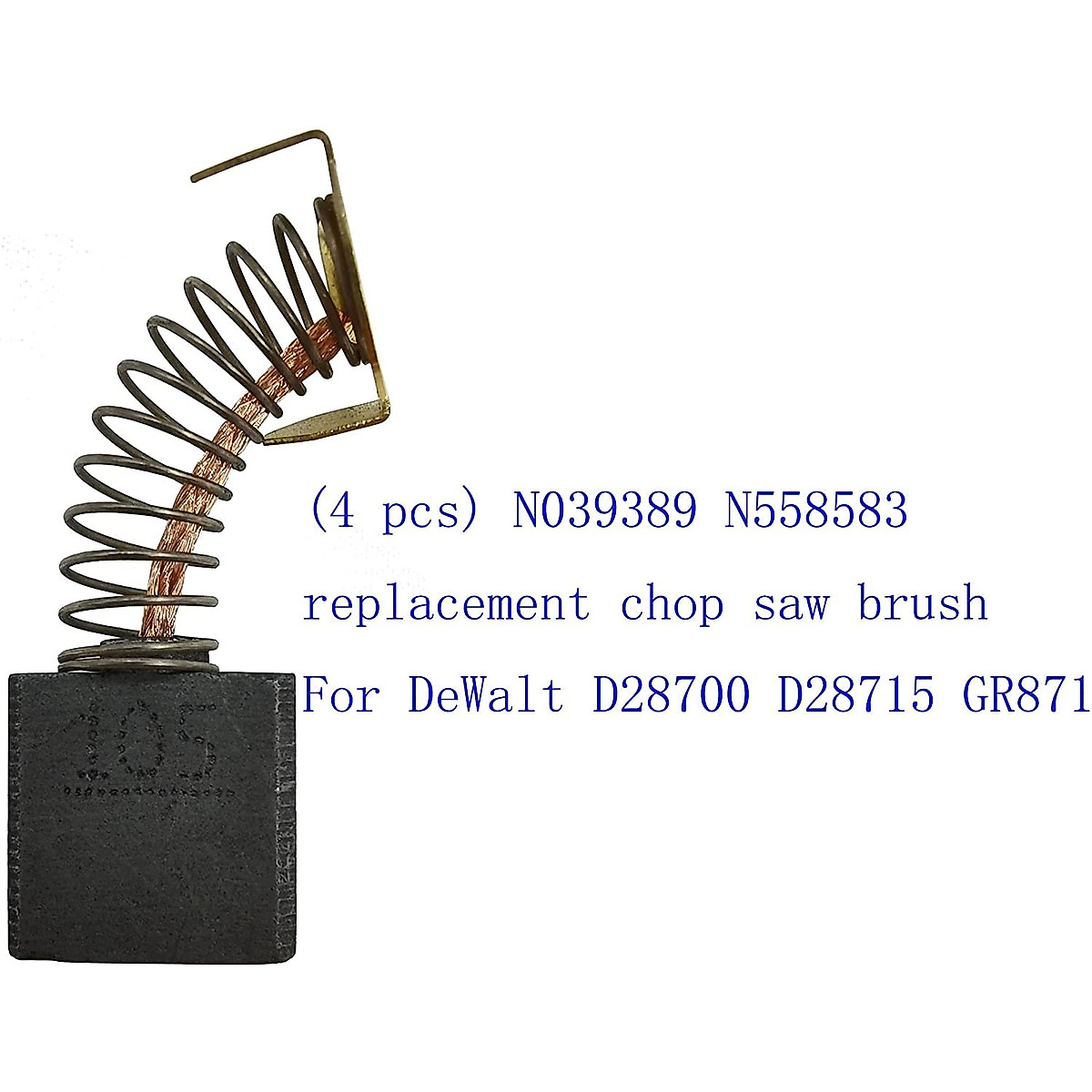 Qissiq N039389 N558583 N408735 622437-00 replacement chop saw brush For DeWalt GR871 D28700 D28715 (4pcs)