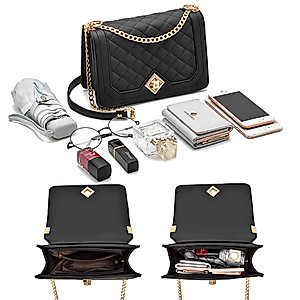 HINFKA Women'S Small Crossbody Bag Pu Leather Shoulder, Handbag Clutch Fashion Versatile Evening Bag (White)