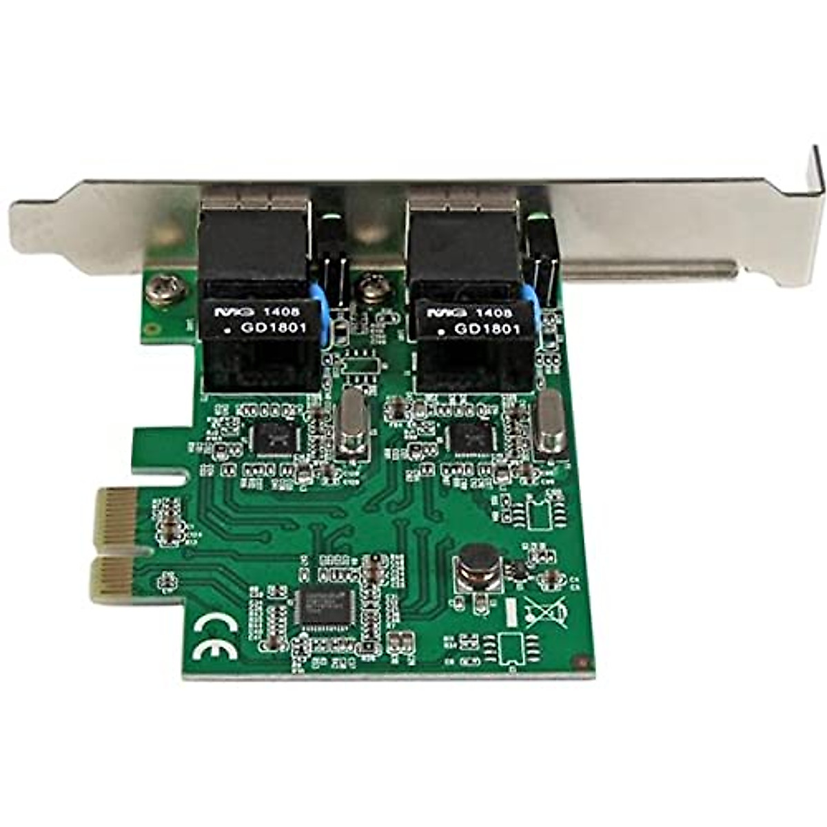 StarTech.com Dual Port PCIe Network Card - Low Profile - RJ45 Port - Realtek RTL8111H Chipset - Ethernet Network Card - Dual Port Gigabit NIC (ST1000SPEXD4)