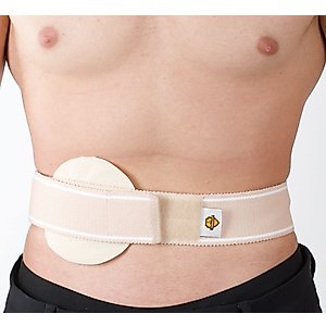 Armor Adult Umbilical Hernia Truss Support Belt for Relief of Abdominal Pain and Pressure, Stretchy Elastic Tummy Control Comfort for Men and Women, Size Medium