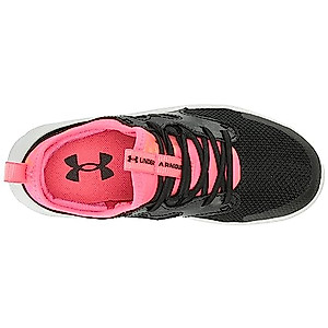 Under Armour Girls' Pre School Infinity 2.0 Print Alternate Closure, (002) Black/Black/Pink Shock, 2, US