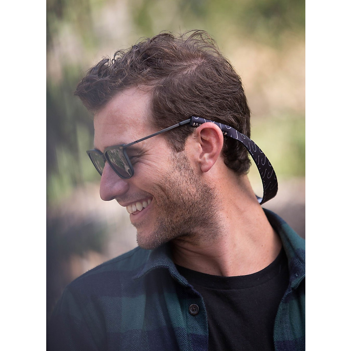 Ukes Premium Sunglass Strap - Durable & Soft Glasses Strap Designed with Floating Neoprene Material - Secure fit for Your Glasses and Eyewear. (The Captain Hooks)