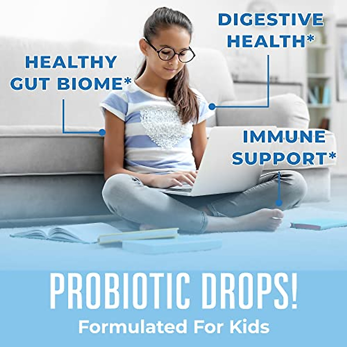 Kids Probiotic Drops & Kids Elderberry Drops by MaryRuth’s | USDA Organic Liquid Oral Probiotics for Digestive Health for Kids Ages 4+ | Gut Health, Immune Support, Overall Health for Ages 4+