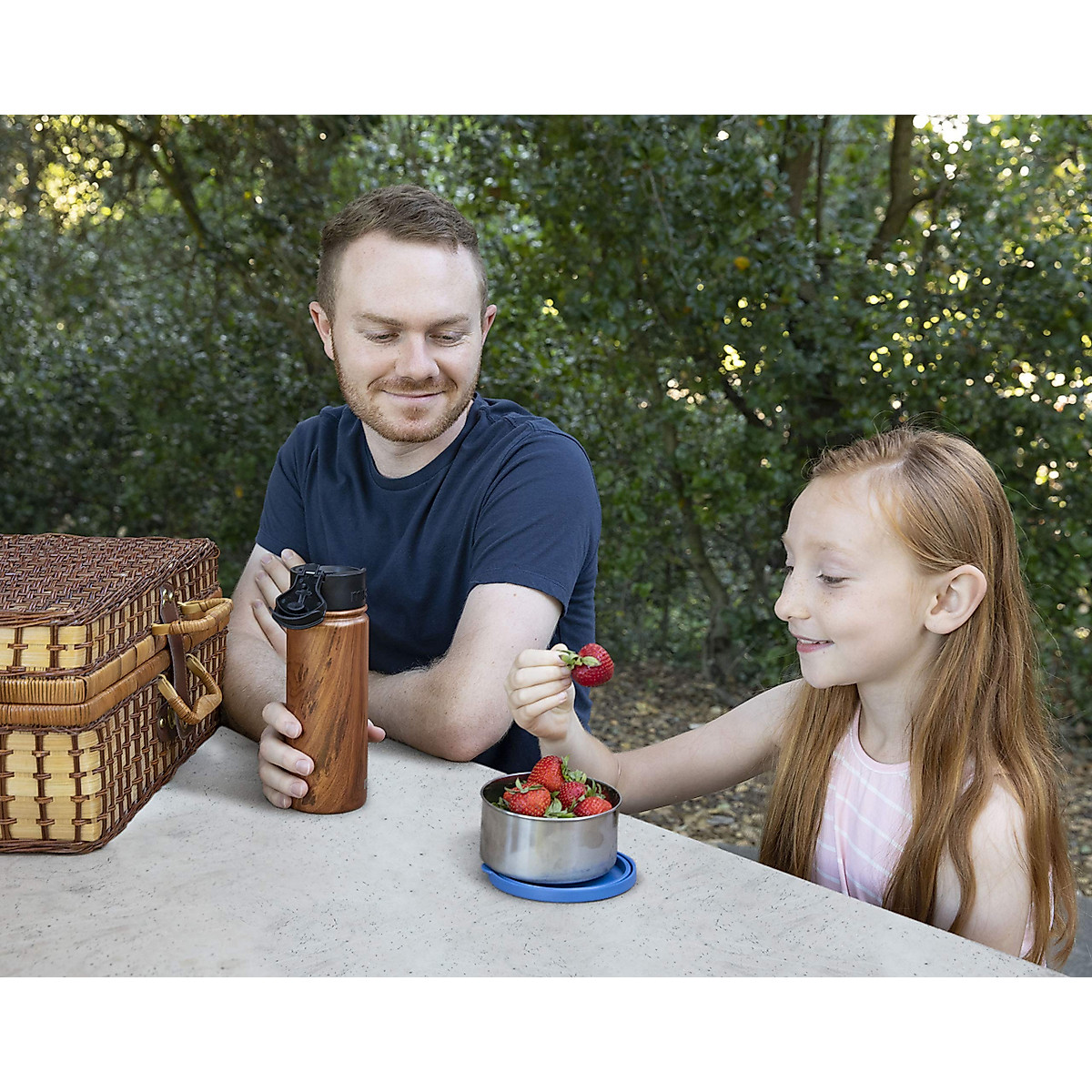 MIRA Stainless Steel Insulated Tea Infuser Bottle for Loose Tea - Thermos Travel Mug with Removable Tea Infuser Strainer - Black - 18 oz